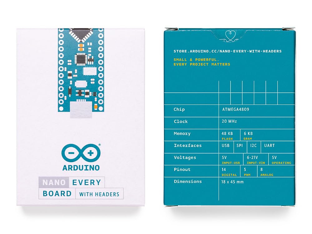 Arduino Nano Every with Headers [ABX00033]