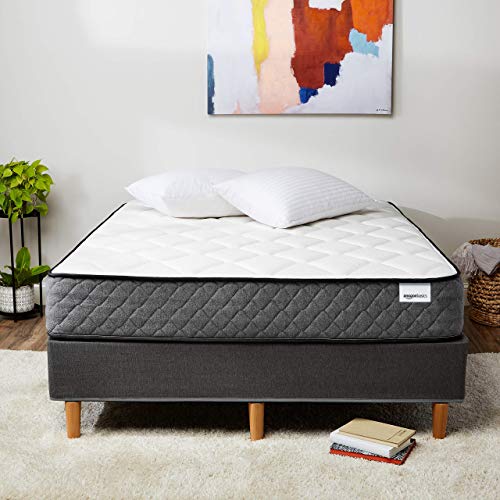 Amazon Basics Hybrid Mattress - Medium Feel - Memory Foam - Motion Isolation Springs - 12-Inch, Queen