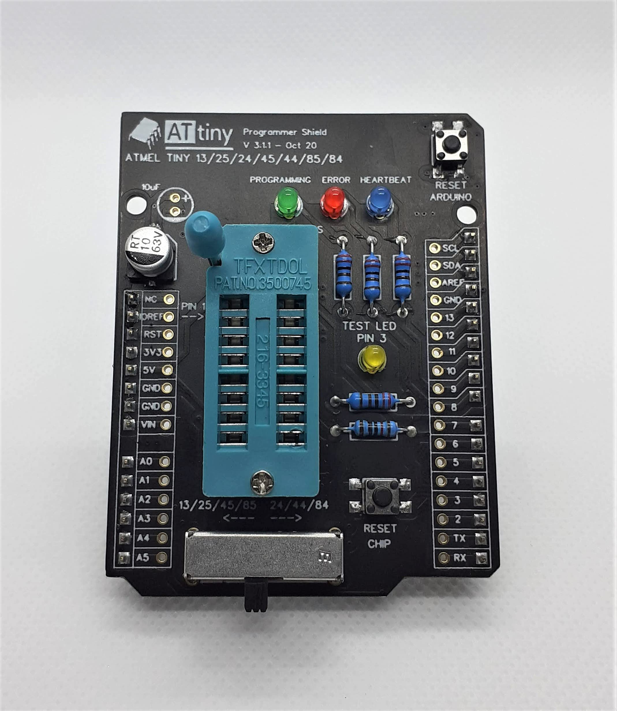 Arduino Shield Attiny Programming AVR Programmer | Support All Attiny Chips