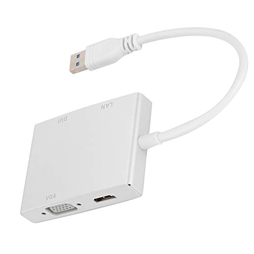 Cuifati 4 in 1 USB3.0 Adapter, for Projector HDTV, HD‑TVs Connection, for Business presentations, conferences or Training Courses
