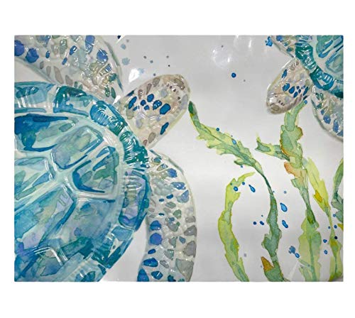 Sigrid Olsen Platter Sea Turtles Plate Serving Platter Tray Kitchen, Entertainment, Parties Colorful Tray 100% Melamine