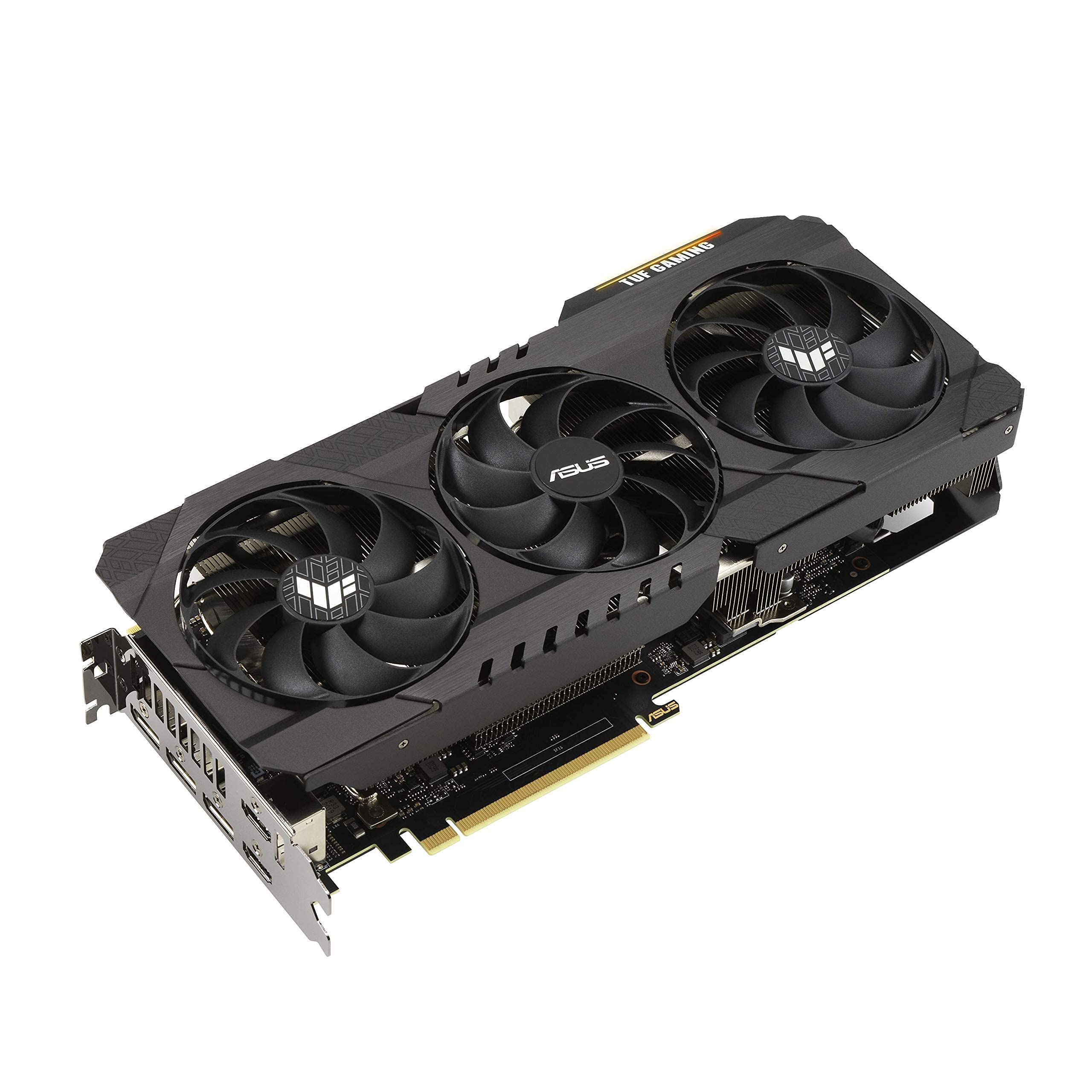 ASUS TUF Gaming NVIDIA GeForce RTX 3090 OC Edition Graphics Card- PCIe 4.0, 24GB GDDR6X, HDMI 2.1, DisplayPort 1.4a, Dual Ball Fan Bearings (Renewed)