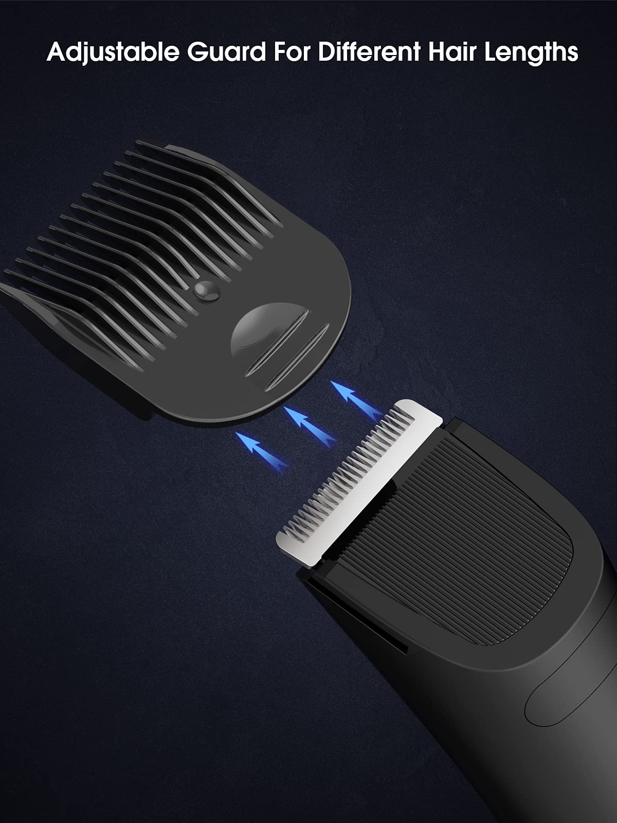Te-Rich Body Groin Hair Trimmer for Men, Replaceable Ceramic Blade Heads, Waterproof Wet & Dry Clippers, LED Light and Standing Dock, Ultimate Male Hygiene Razor and Electric Body Shavers for Balls