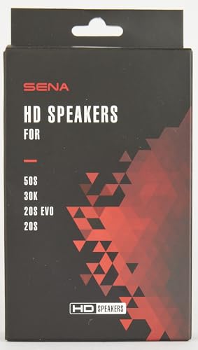 Sena - SC-A0325 High Definition Speakers, Improved Bass and Clarity | Fits 20S EVO and 30K | Upgraded (Black, One Size)