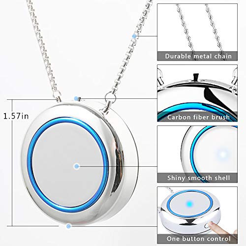 Personal Wearable Air Necklace Portable Ionic Air Necklace/ Low Noise for Adults Kids