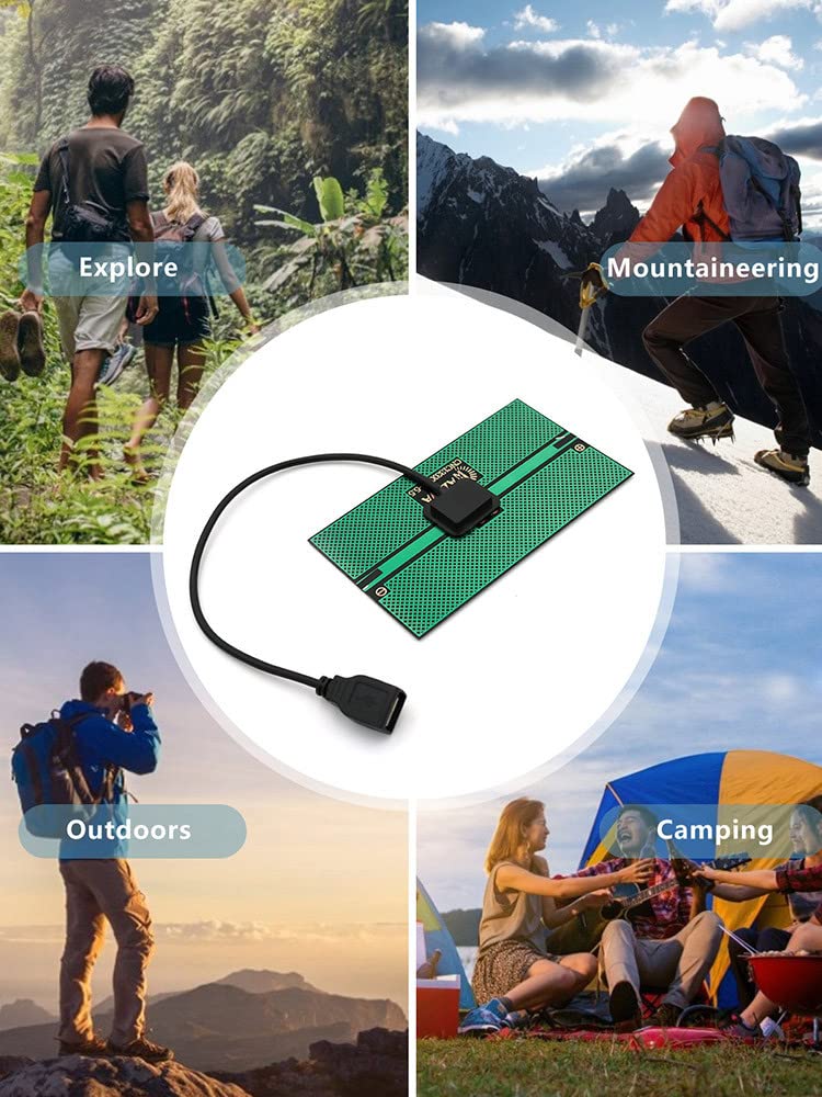 1.65W Solar Charger, 5.5V 300mA USB Portable Solar Panel, Waterproof Solar Phone Charger for Outdoor Survival Camping, Solar Bank for Smart Phone, 1pcs/3pcs