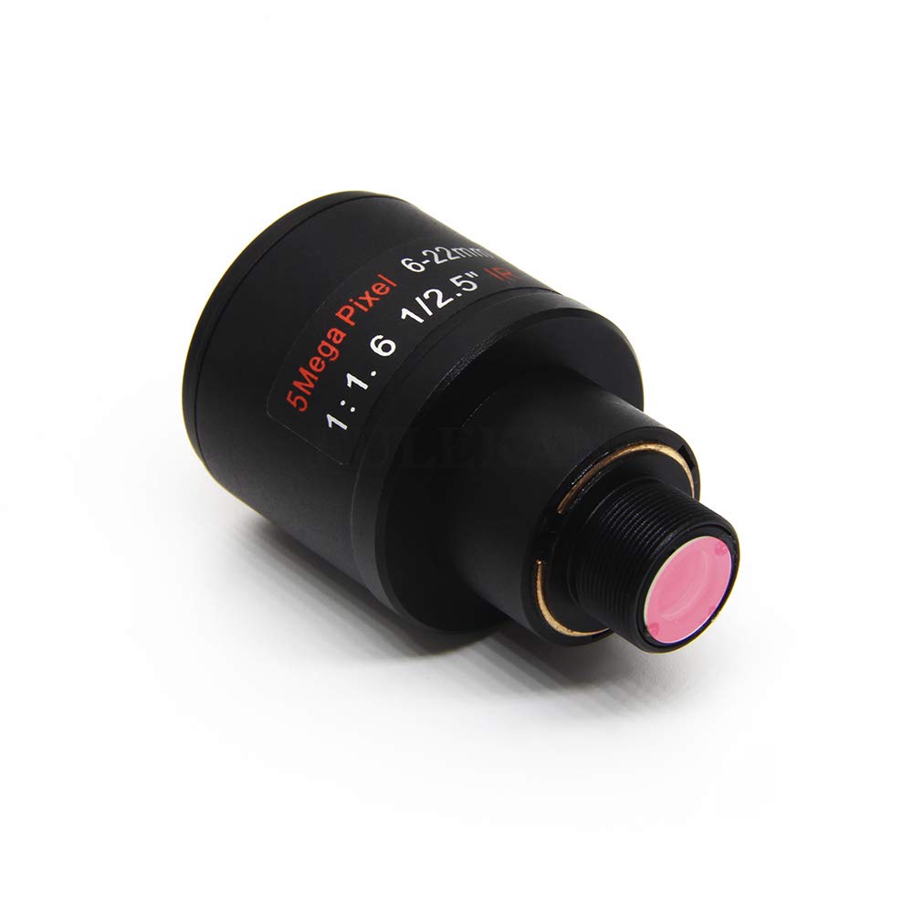 5MP Action Camera Vari-Focal Lens 6-22mm M12 Mount 1/2.5 Inch IR Filter Long Distance View