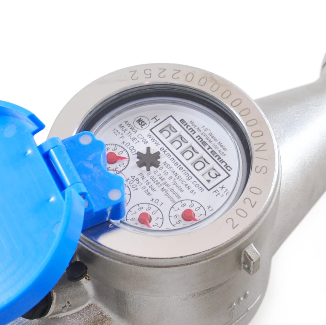 1.0" Water Meter - Stainless Steel, Pulse Output, NSF 61, NTEP
