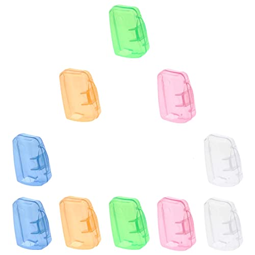 Cafurty 10PCS Toothbrush Covers Head Caps Toothbrush Holder Case Travel Container for Travel Camping Business Trip Toothbrush Cover