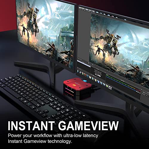 DIGITNOW USB Video Capture Card 4k/60Hz HDR10 Zero-Lag Passthrough, Ultra-Low Latency, Full HD Video Recording for PS5, PS4/Pro, Xbox Series X/S, Xbox One X/S, Real USB3.0