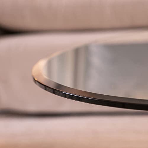 20" Round Tempered Glass Table Top 1/2" Thick Flat Polished Edge