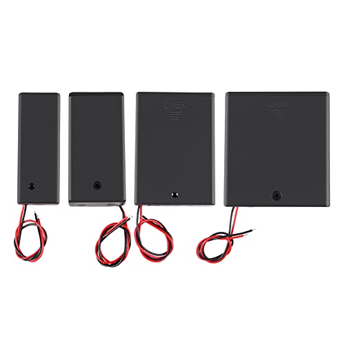 ACEIRMC AA Battery Holder with Switch and Cover: Single AA Battery Holder with Cover, 2 AA Battery Holder with Switch, 3 AA Battery Holder, 4 AA Battery Holder with Leads and Wires