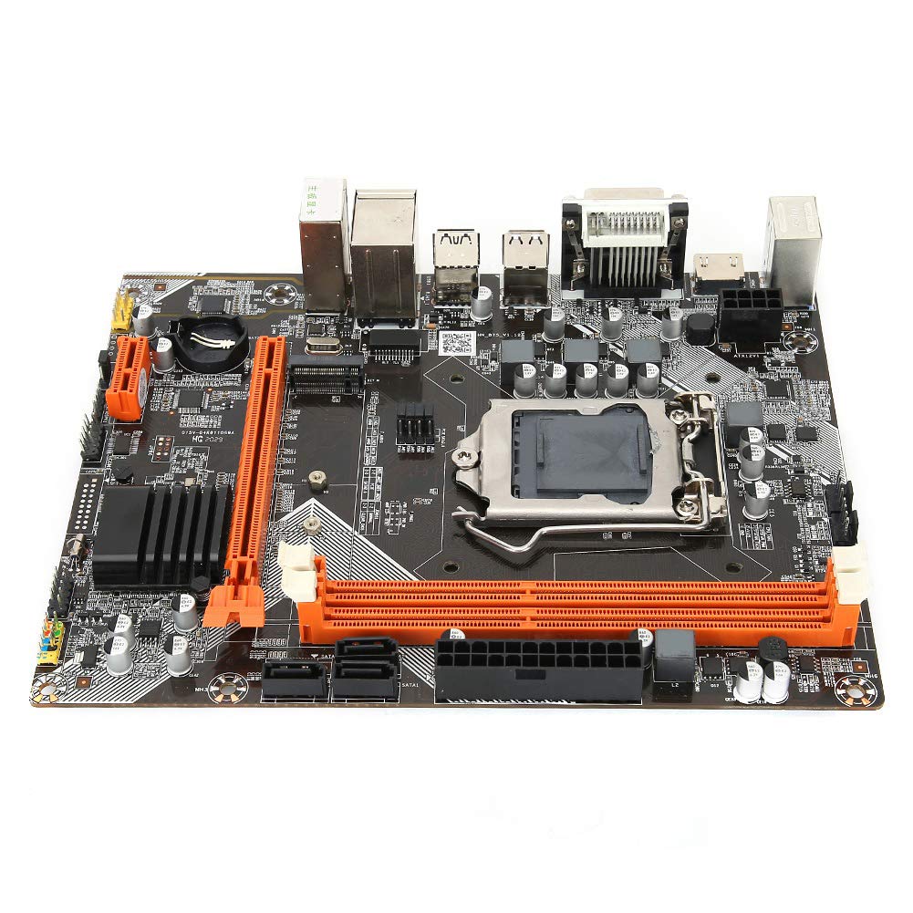 Desktop Computer Motherboard, DDR3 1066/1333/1600MHz LGA 1155 PC Main Board Support NVME+NGFF Dual Mode Hard Disk+SATA, 6‑Channel Sound Card
