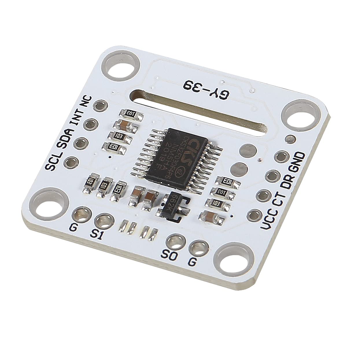 ACEIRMC MAX44009 BME280 MCU Light Intensity Temperature Humidity Atmospheric Pressure 4 in One Integrated Sensor Module GY-39 MCU IIC Serial IIC Bus 3-5V for Weather Station