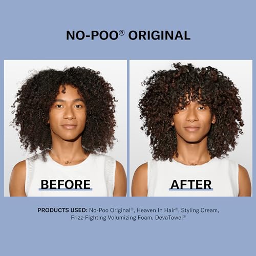 DevaCurl No-Poo Original Zero Lather Cleanser For Rich Moisture, 3 fl. oz.