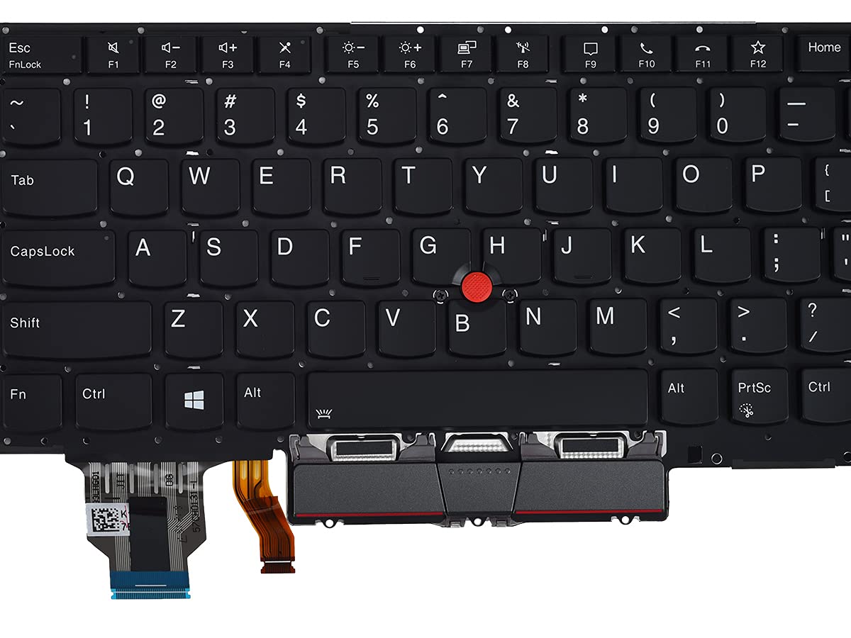 Replacement Keyboard for Lenovo ThinkPad X1 Carbon Gen 7th 2019, ThinkPad X1 Carbon Gen 8th 2020 Laptop, ThinkPad X1 Yoga Gen 4 2019 & X1 Yoga Gen 5 2020 with Backlit US Layout