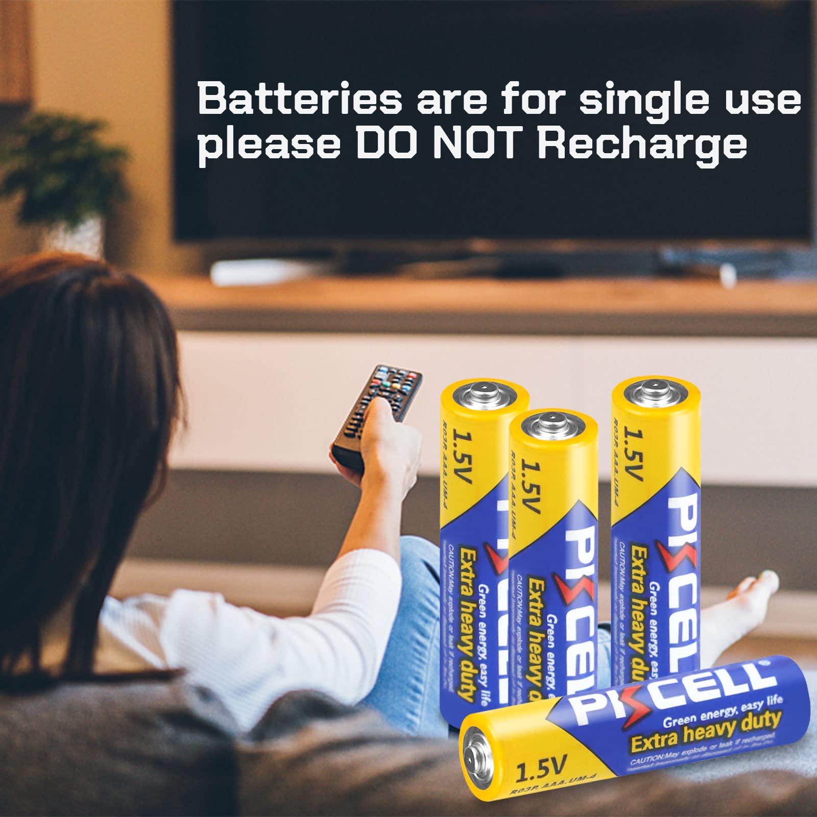 100 Pack AAA Batteries R03P UM-4 AAA Battery 1.5V Single Use Battery Triple A Batteries Carbon Zinc AAA Batteries