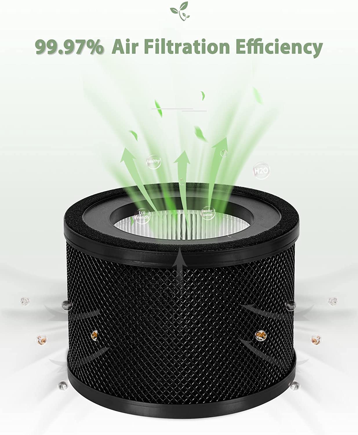 2-Pack TT-AP001 Filter Replacement for TT-AP001, VAVA VA-EE014 Air Purifiers, Replace TT-AP001SPF,H13 True HEPA Filter