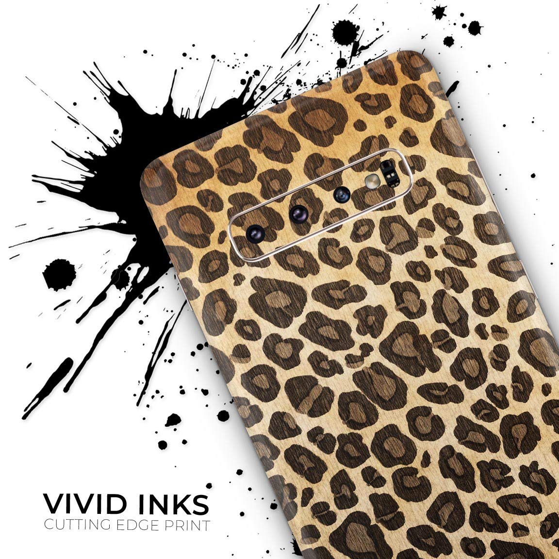 DesignSkinz Vibrant Leopard Print V23 Protective Vinyl Decal Wrap Skin Cover Compatible with The Samsung Galaxy S20 (Screen Trim & Back Glass Skin)