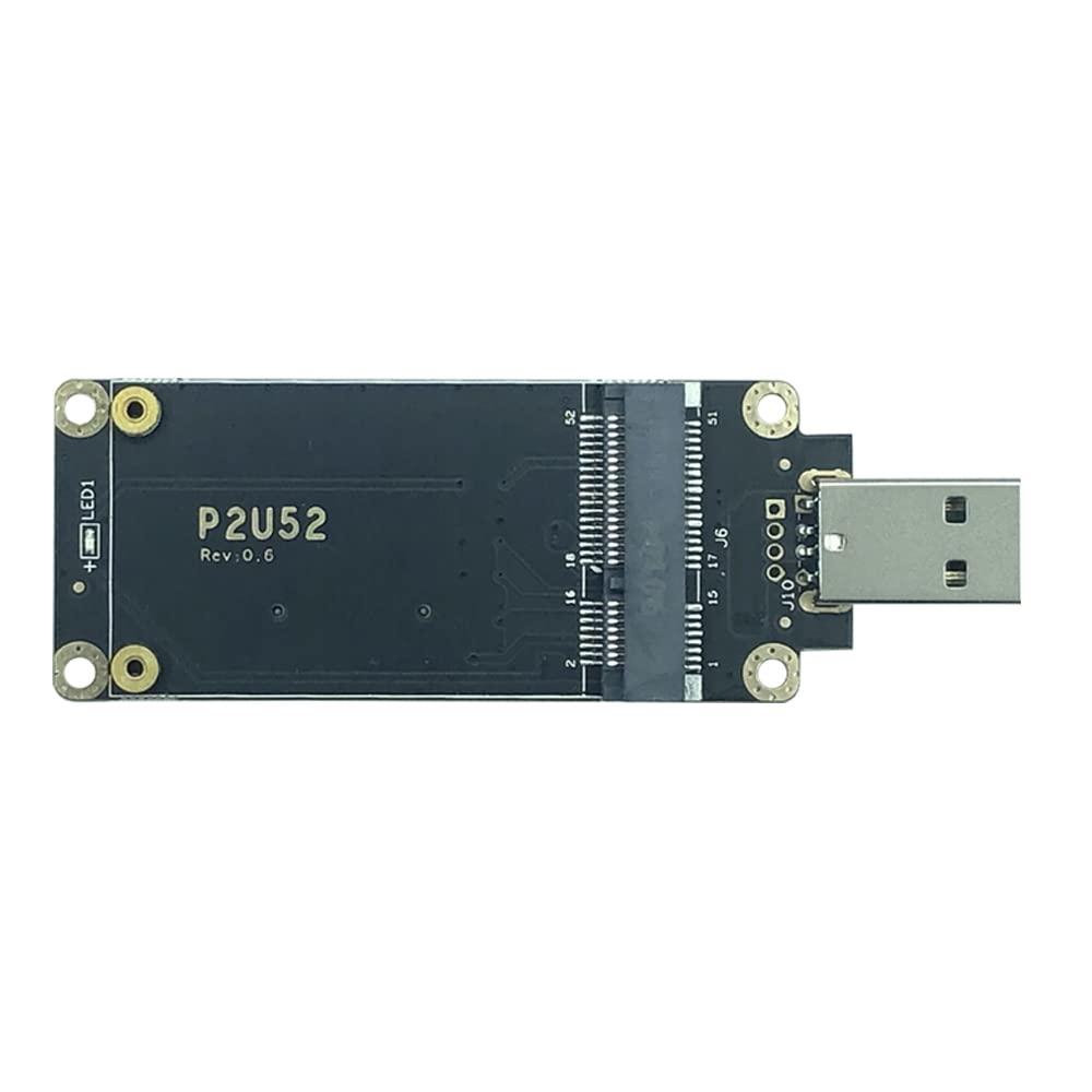 EXVIST 4G LTE Industrial Mini PCIe to USB Adapter W/SIM Card Slot for WWAN/LTE 3G/4G Module Applicable for M2M & IoT Applications Like Raspberry Pi Industrial Router IP Camera Digital Signage etc.