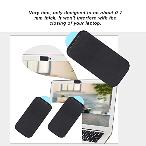 Laptop Camera Cover, Anti-peep Webcam Cover for Desktops for Smartphones for Laptops for Tablets(Black)