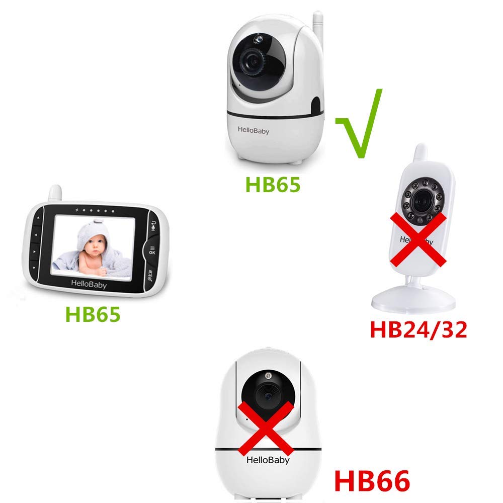 HelloBaby Replacement Monitor Handheld Parent Unit for HB65 Baby Monitor, NOT Compatible with HB32 and HB66 Camera