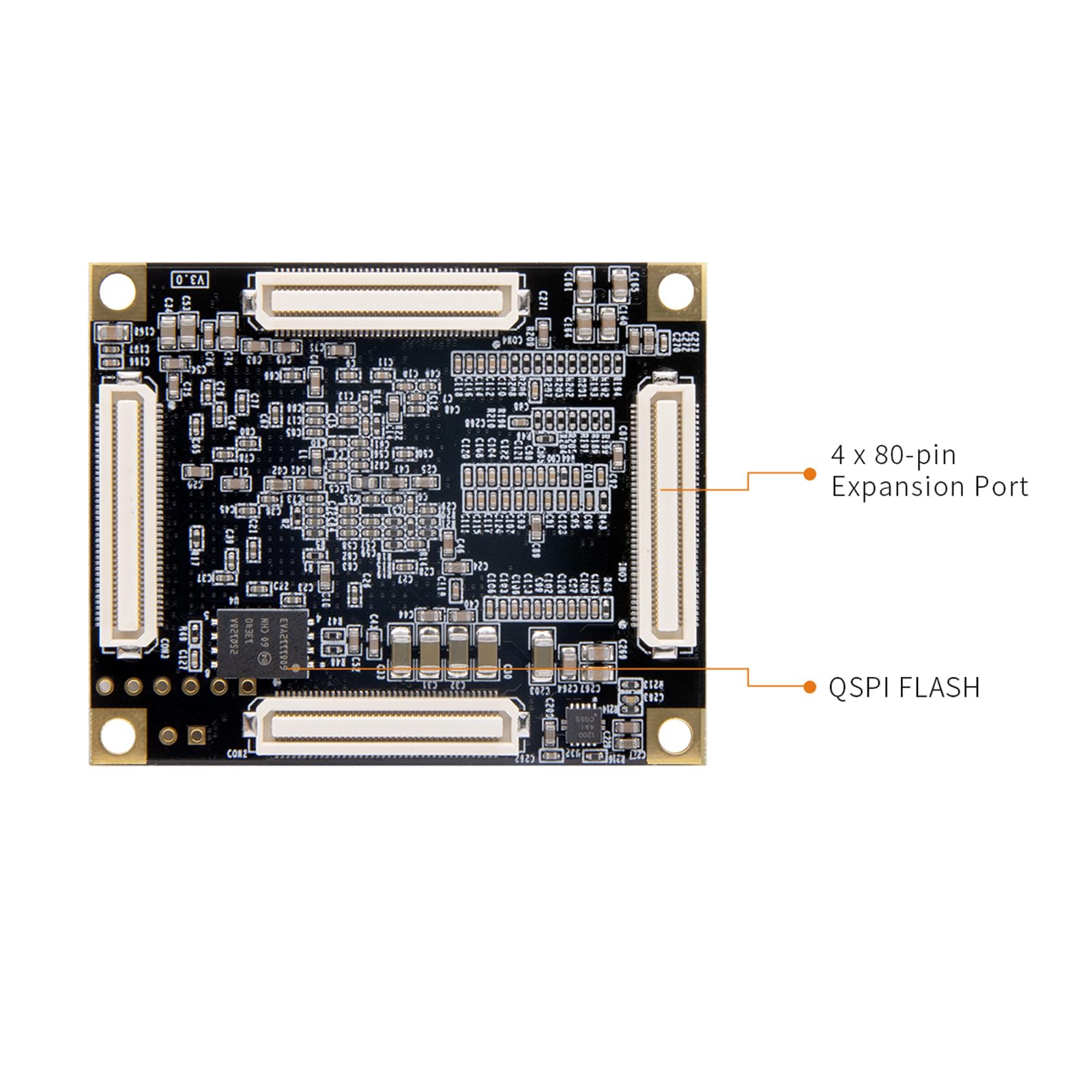 ALINX AC7100B AC7200 FPGA SoM with AMD Artix 7 XC7A100T XC7A200T 1GB DDR3 SDRAM 16 MB QSPI FPGA Core Board System on Module EMC ROHS Testing CE Certification Industrial Grade