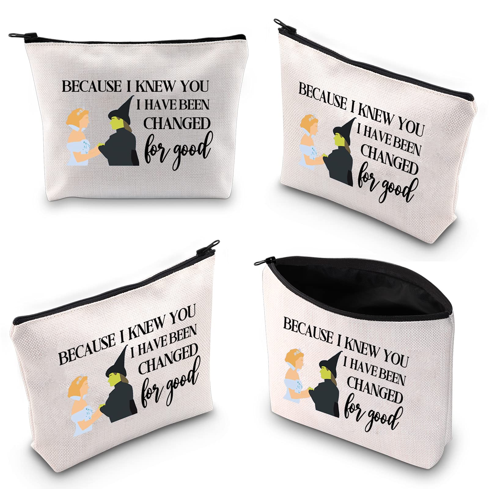 WCGXKO Musical Lover Gift for Best Friend Because I Knew You I Have Been Changed For Good Make Up Bag (Changed For Good)