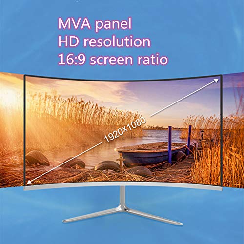 Gaming Curved Display,IPS Screen Display with HDMI,32-inch 1080P Full HD Monitor 75Hz,Wide Viewing Angle 178˚Suitable for Laptops, PC, MacBook Pro, Xbox, PS4
