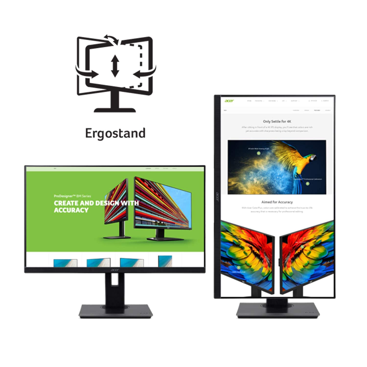 Acer UM.FB7AA.001 LCD Monitor - B247W 23.8" LED 16:10 4ms GTG Free 3 Year Warranty in Plane Switching (IPS) Technology 1920 x 1200 16.7 Million Colors Adaptive Sync 300 Nit (Renewed)