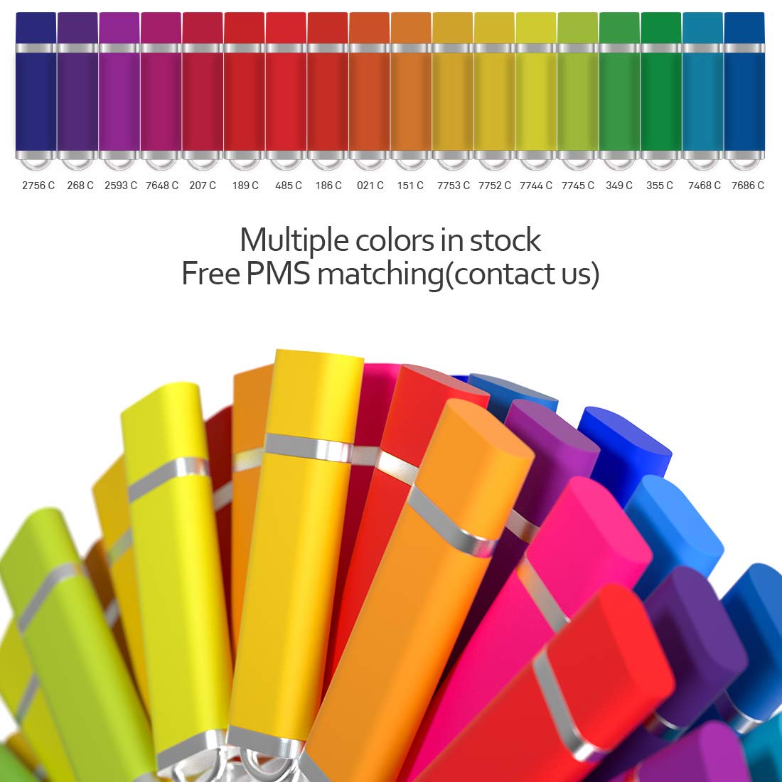 25PCS 4GB Custom USB Flash Drive Personalized Thumb Drive Logo Printed USB,25 Pack