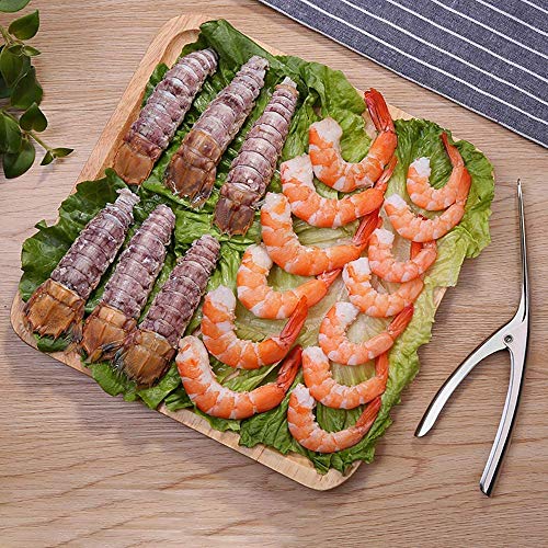 SFASTER Shrimp Deveiner Tool, Stainless Steel Peel Shrimp Kitchen Tools, Shrimp/Mantis Shrimp Peeling Tool Seafood Peeler Tools
