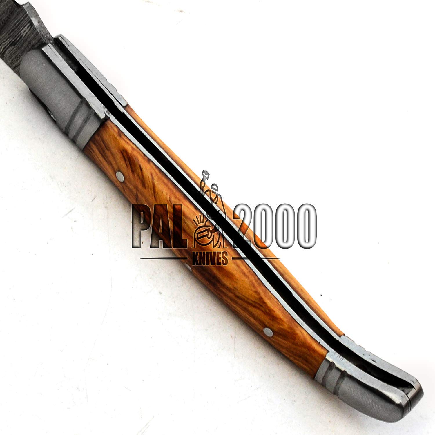 PAL 2000 KNIVES FOL-9695 Custom Handmade Damascus Steel 9 Inches Folding Pocket Hunting Knife