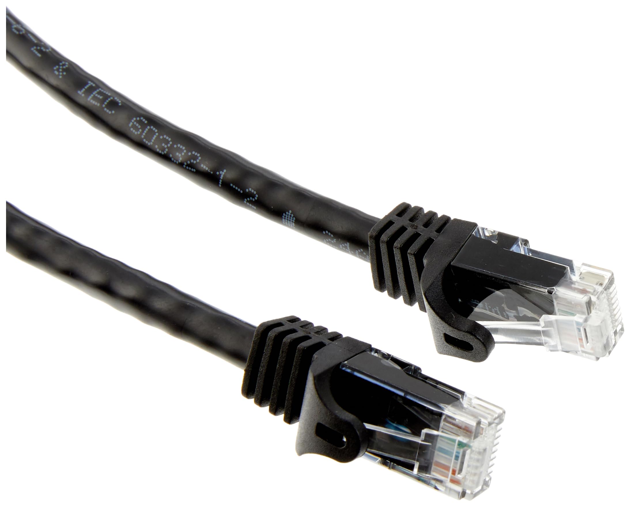 Monoprice Cat6 Ethernet Patch Cable - 1 Feet - Black (12 Pack) Snagless RJ45, 550MHz, UTP, Pure Bare Copper Wire, 24AWG - FLEXboot Series