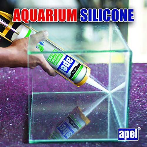 Aquarium Silicone Sealant (2 x 10.4 fl oz) Safe for Fish (2 Pack)