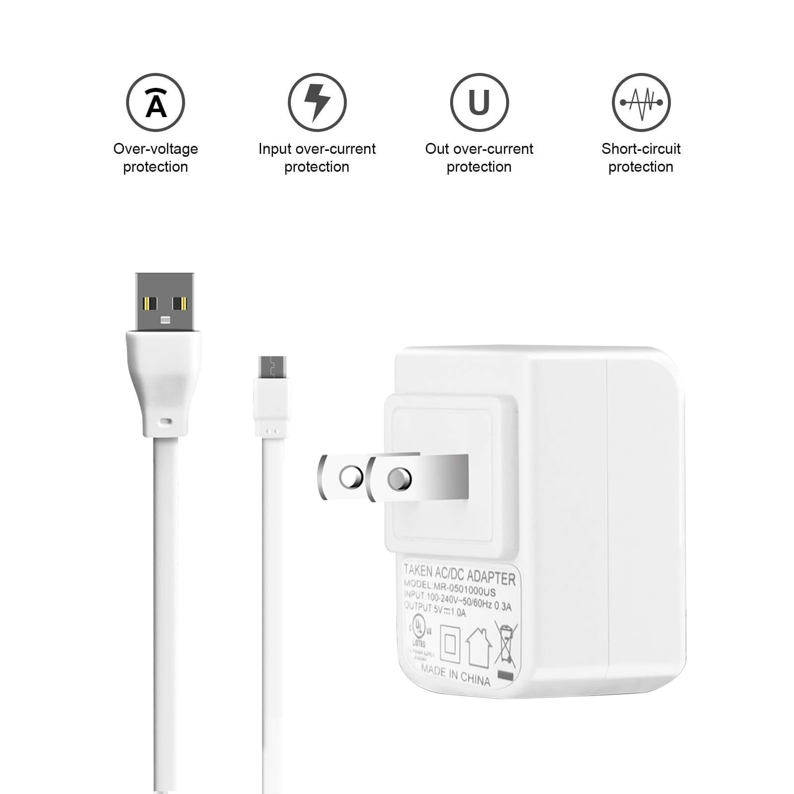 16.5 FT Power Extension Cable Charger for Wyze Cam V3, Wyze Cam Outdoor, Blink Outdoor, Yi Camera, Simplisafe, Arlo Essential, KasaCam, Weatherproof Charging Cord with Adapte for Security Camera