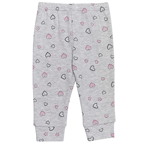 Disney Minnie Mouse Newborn Baby Girls Layette Set: Bodysuit Pant Hat Bib Grey/Pink 0-3 Months
