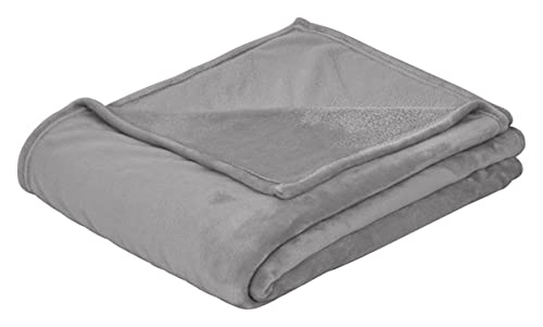 Baby Crib Blanket - 46 X 34 Silky Soft and Cozy, Flannel Fleece Velvet for Crib, Bassinet, Stroller, Car Seat - 46" X 34", Dark Grey