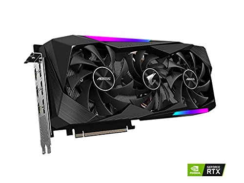GIGABYTE AORUS GeForce RTX 3070 Master 8G Graphics Card, 3X WINDFORCE Fans, 8GB 256-bit GDDR6, GV-N3070AORUS M-8GD REV2.0 Video Card