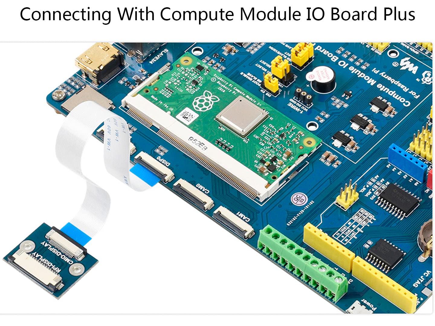 Compute Module DSI Display Adapter, 22PIN to 15PIN Adapter, for Official Compute Module 4 IO Board and Waveshare Compute Module IO Board,Compute Module IO Board Plus
