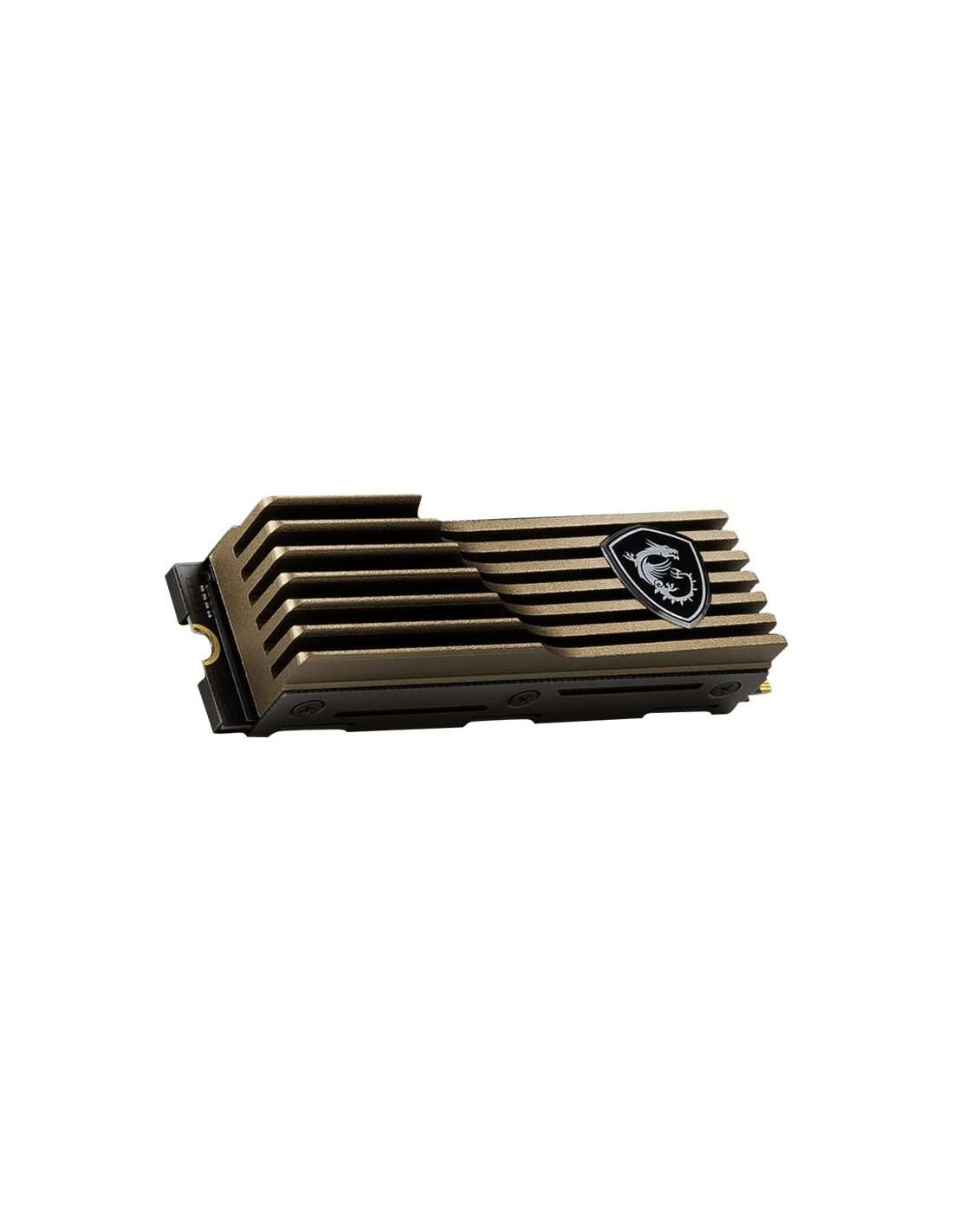 MSI SPATIUM M480 PCIe 4.0 NVMe M.2 1TB HS Internal SSD PCIe Gen4 NVMe 1.4 3D NAND 1400 TBW