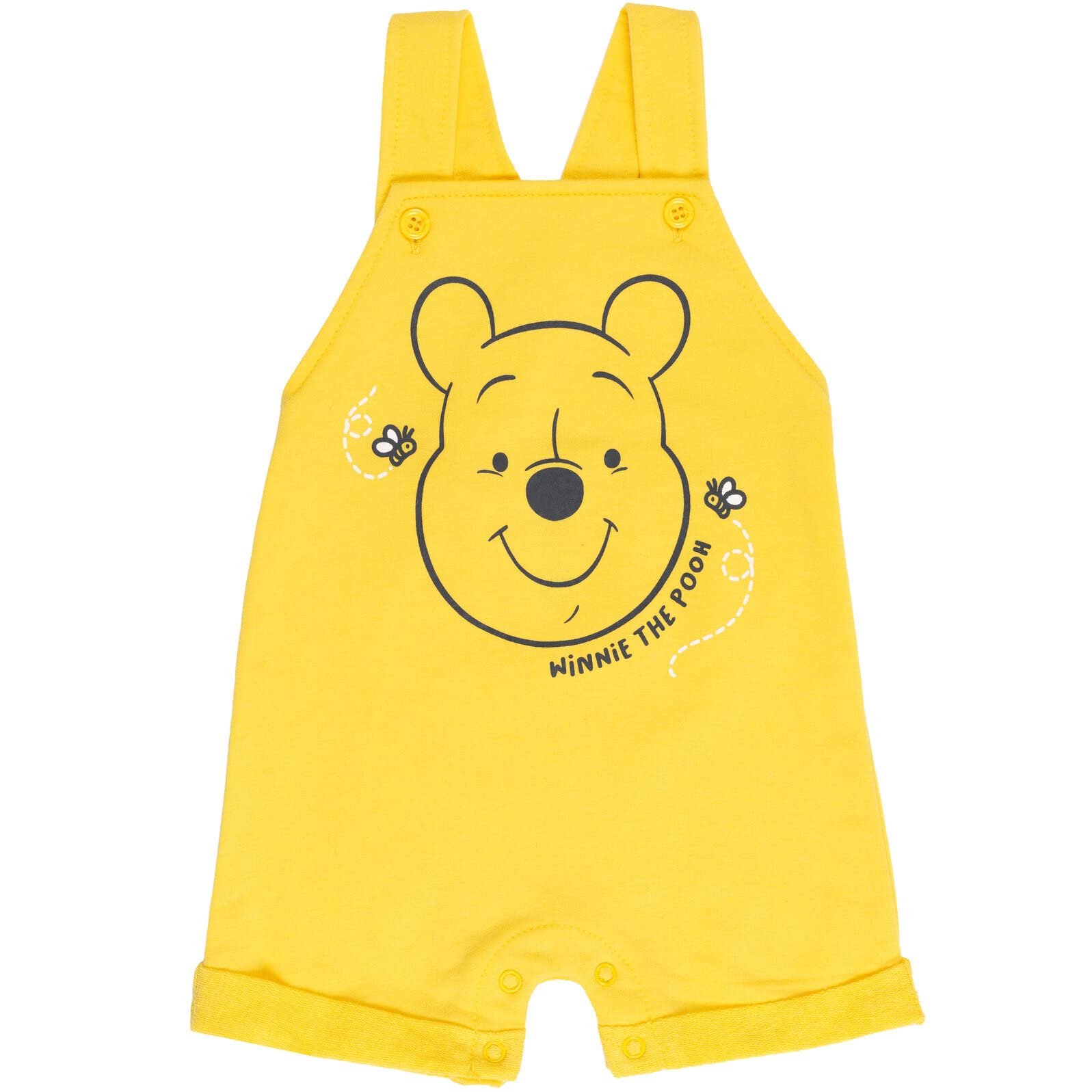 Disney Winnie the Pooh Baby Boys 3 Piece Outfit Set: Overalls T-Shirt Hat 12 Months