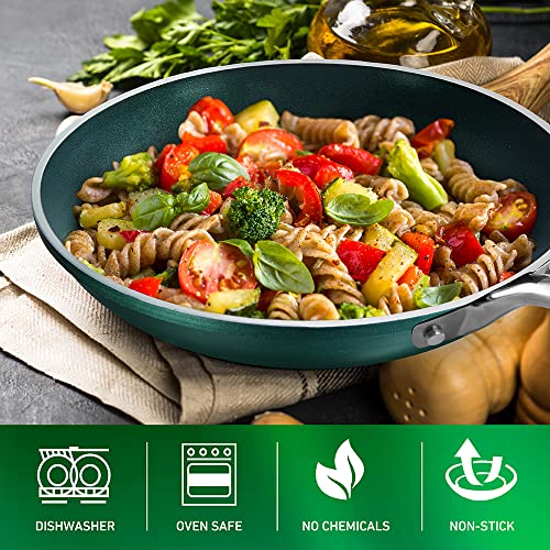 Granitestone Pots and Pans Set - 20pc Kitchen Cookware Sets Pots and Pans for Cooking Set Nonstick Cookware with Frying Pans Nonstick Pan Set Pot and Pan Set Pot Set Non Sticking Pan Set + Bakeware
