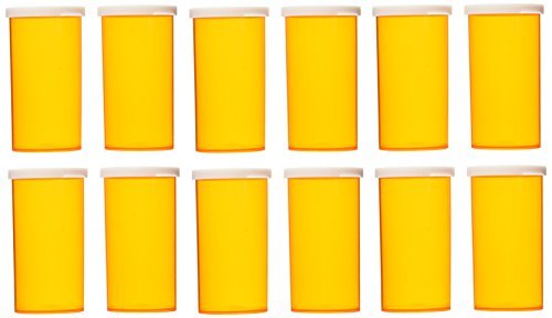 Caribbean Coastal Delights Plastic Vials with Snap Cap 30 Dram - 12 Per Bag