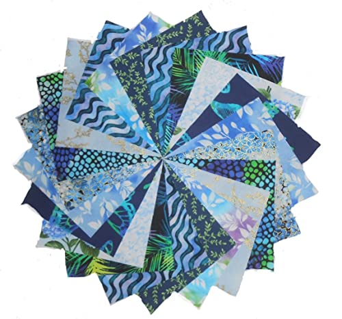 40 5 Inch Midnight in The Garden Quilting Squares Charm Pack by Kanvas Studio 10 colorways