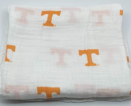 Three Little Anchors University of Tennessee Muslin Swaddle Blanket 47x47in