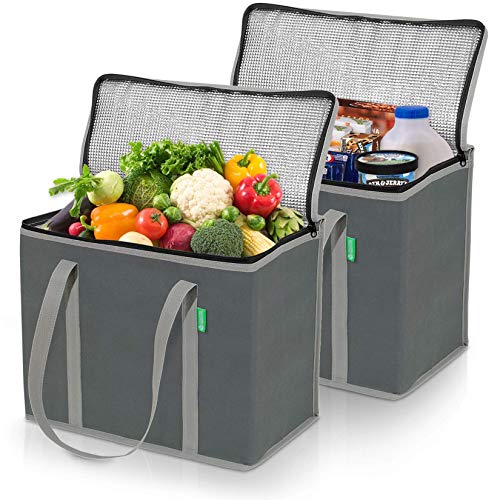 Creative Green Life Ultimate Shopping Bag 5-Pack β Reusable Grocery Box Bags (3) β Insulated Grocery Bags (2) β Premium Quality, Heavy Duty Tote Bag Set