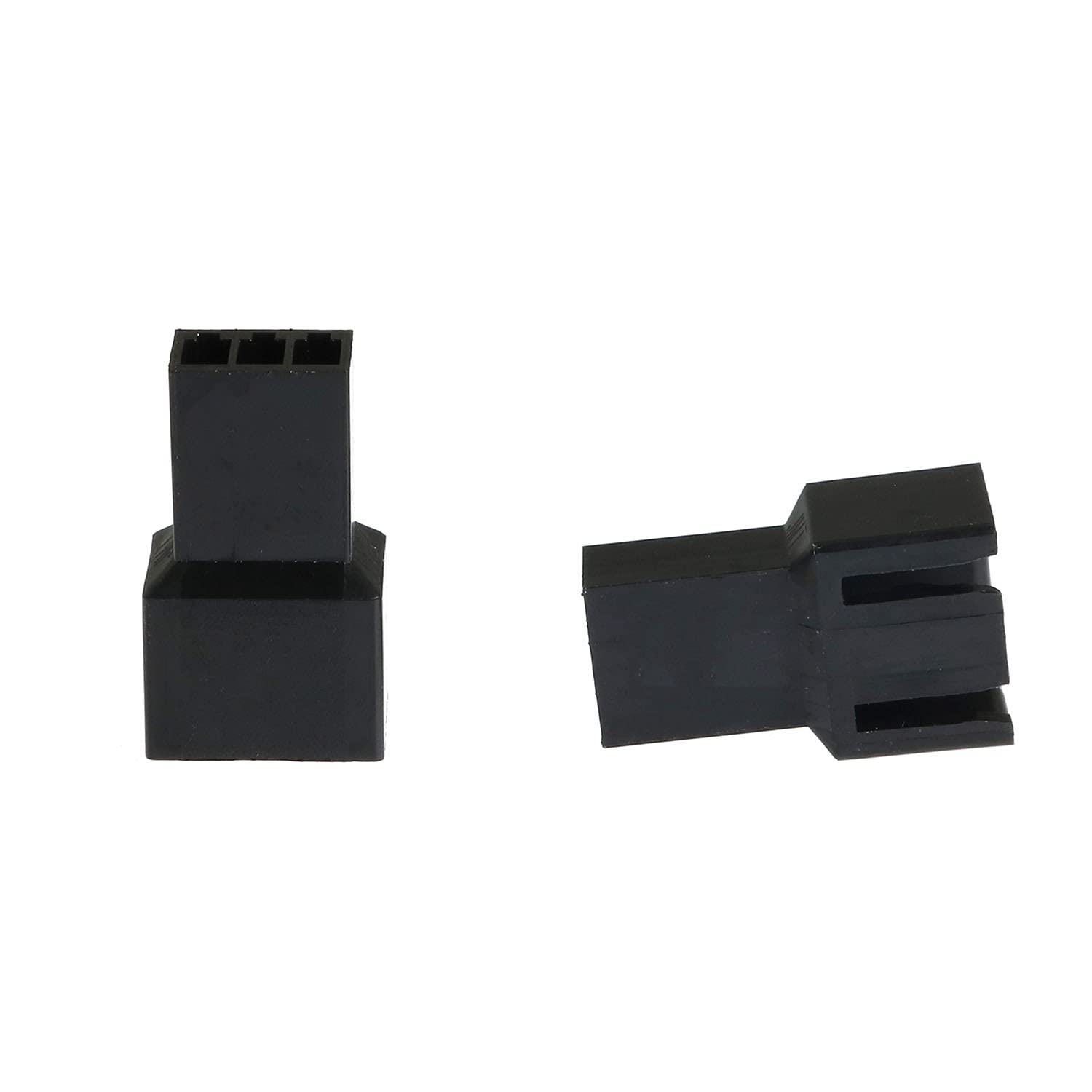 BAIRONG 5PCS Male 3-Pin PC Fan Connector Kit (5PCS 3Pin Connector Housings + 15PCS Terminal Crimp Pins) for Desktop