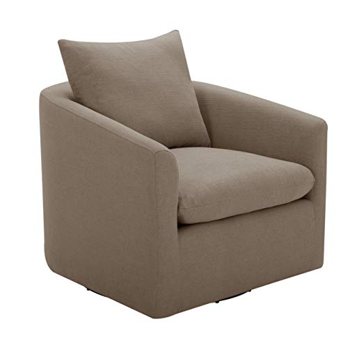 Amazon Brand ā Stone & Beam Elisabet Upholstered Swivel Chair, 33.5"W, Slate