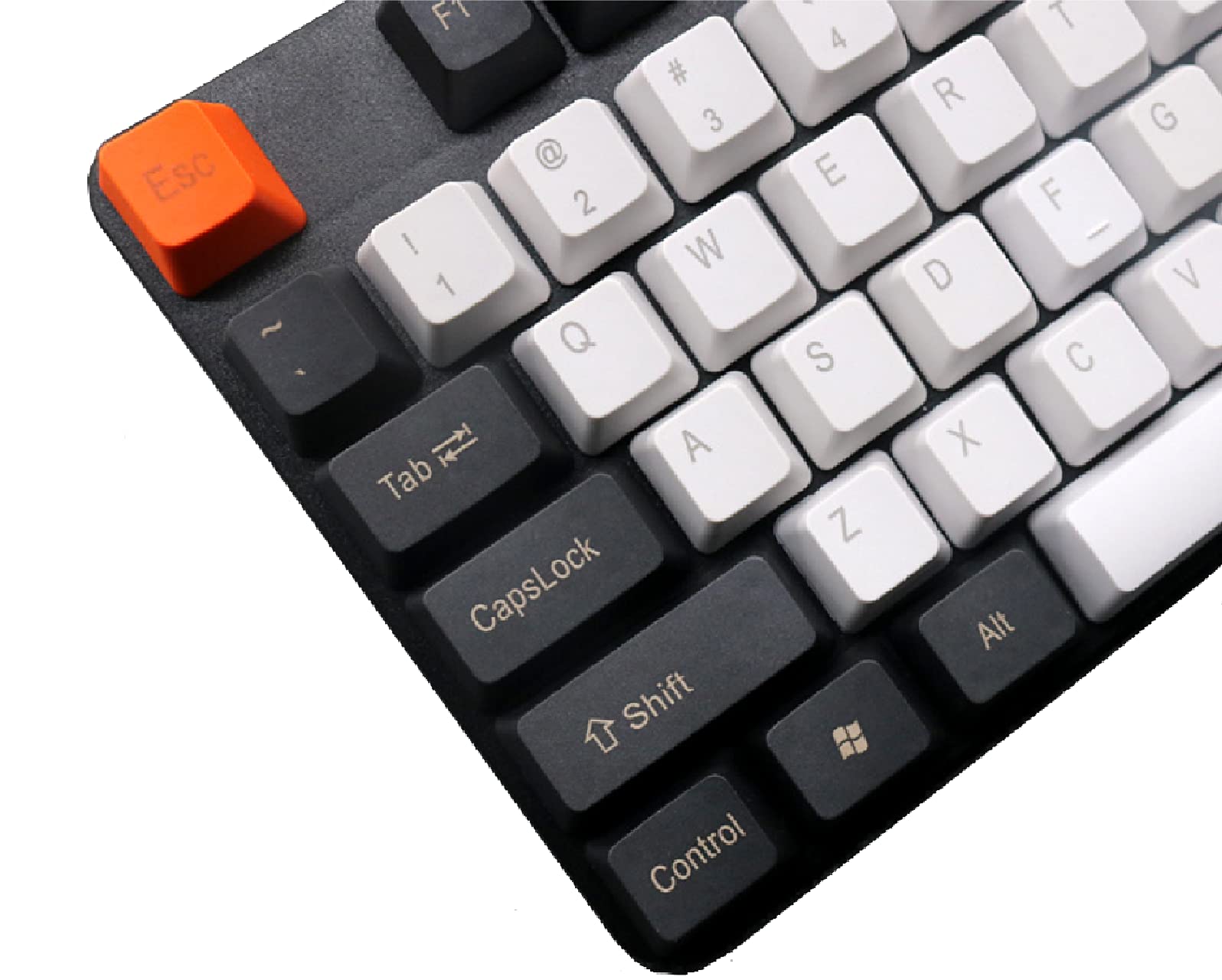 CASIN PBT Keycaps Set for Mechanical Gaming Keyboard, 60% 87 104 108 OEM Profile Custom Keyset with Key Cap Puller (Carbon)
